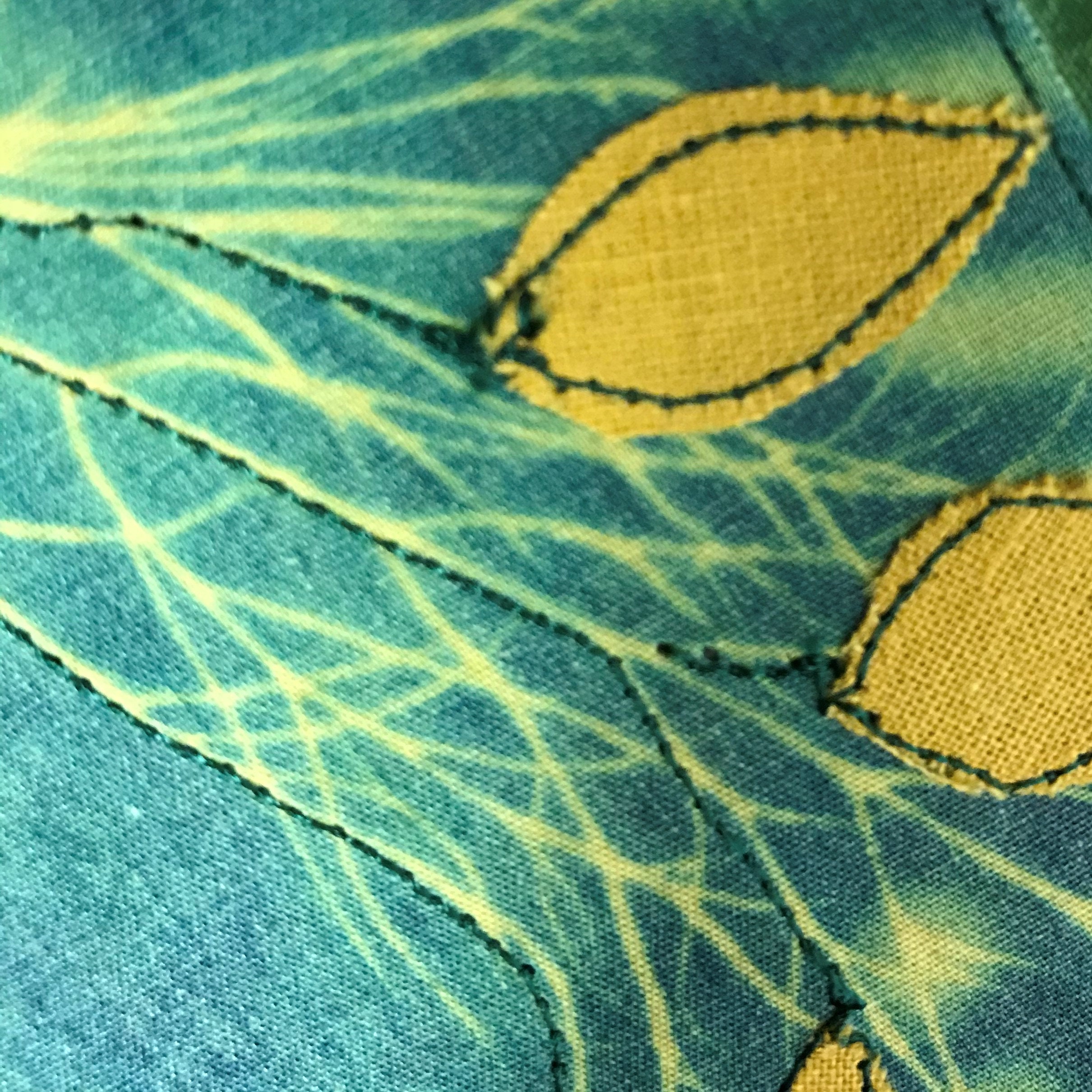 HANDMADE Original HAND-PRINTED Fabric Applique Card - Etsy UK