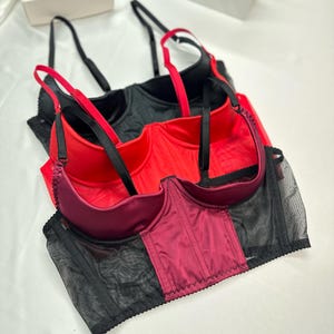 Cupless Corset Shelf Bra Supporting, Quarter Cup Bra for Small and ...