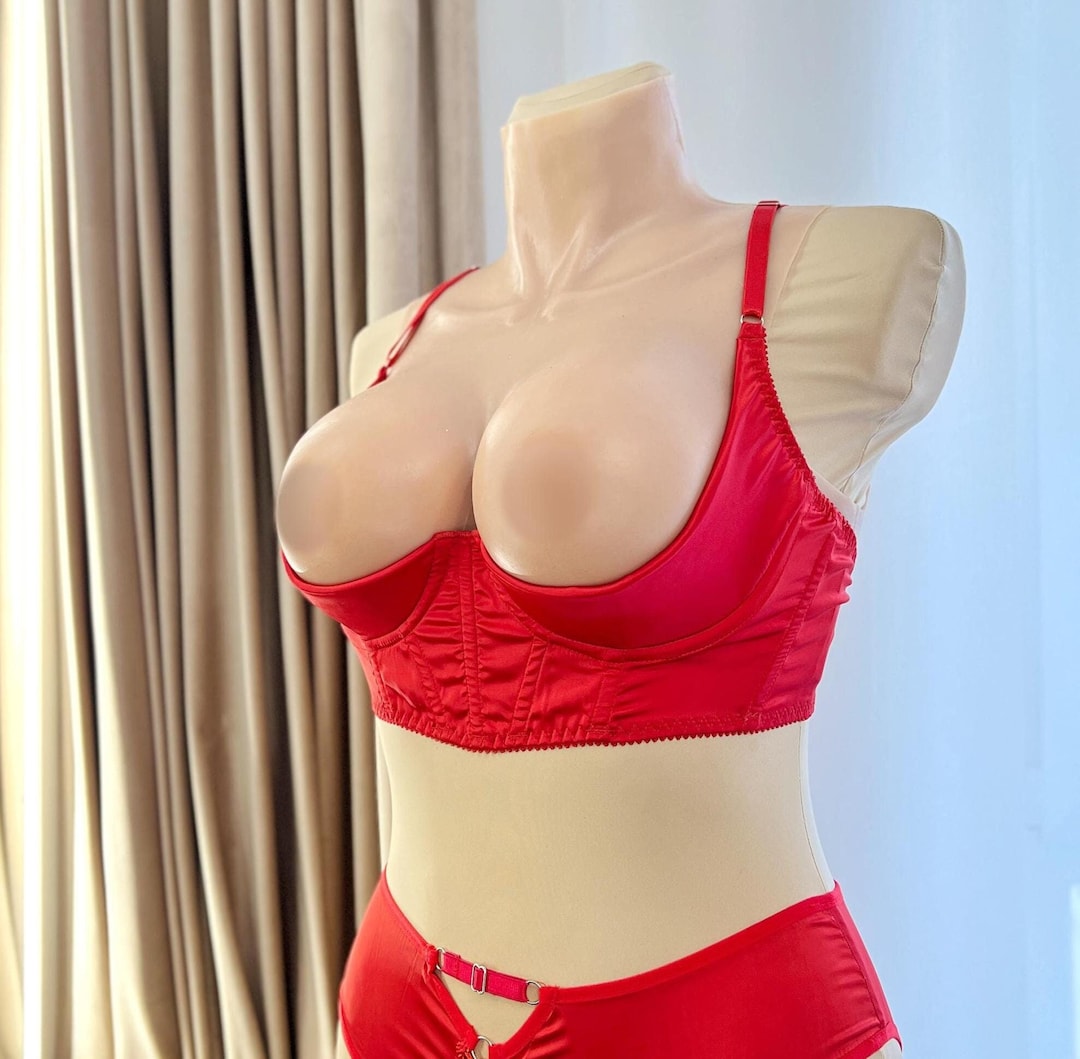 Open Cupless Bra Plus Size, Open Cupless Bra for Large Bust Shelf Bra Open With Support, Corset ...