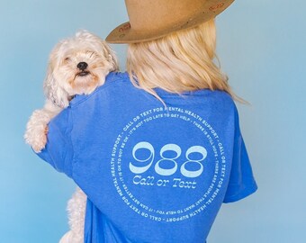 Call Text 988 Shirt - Etsy