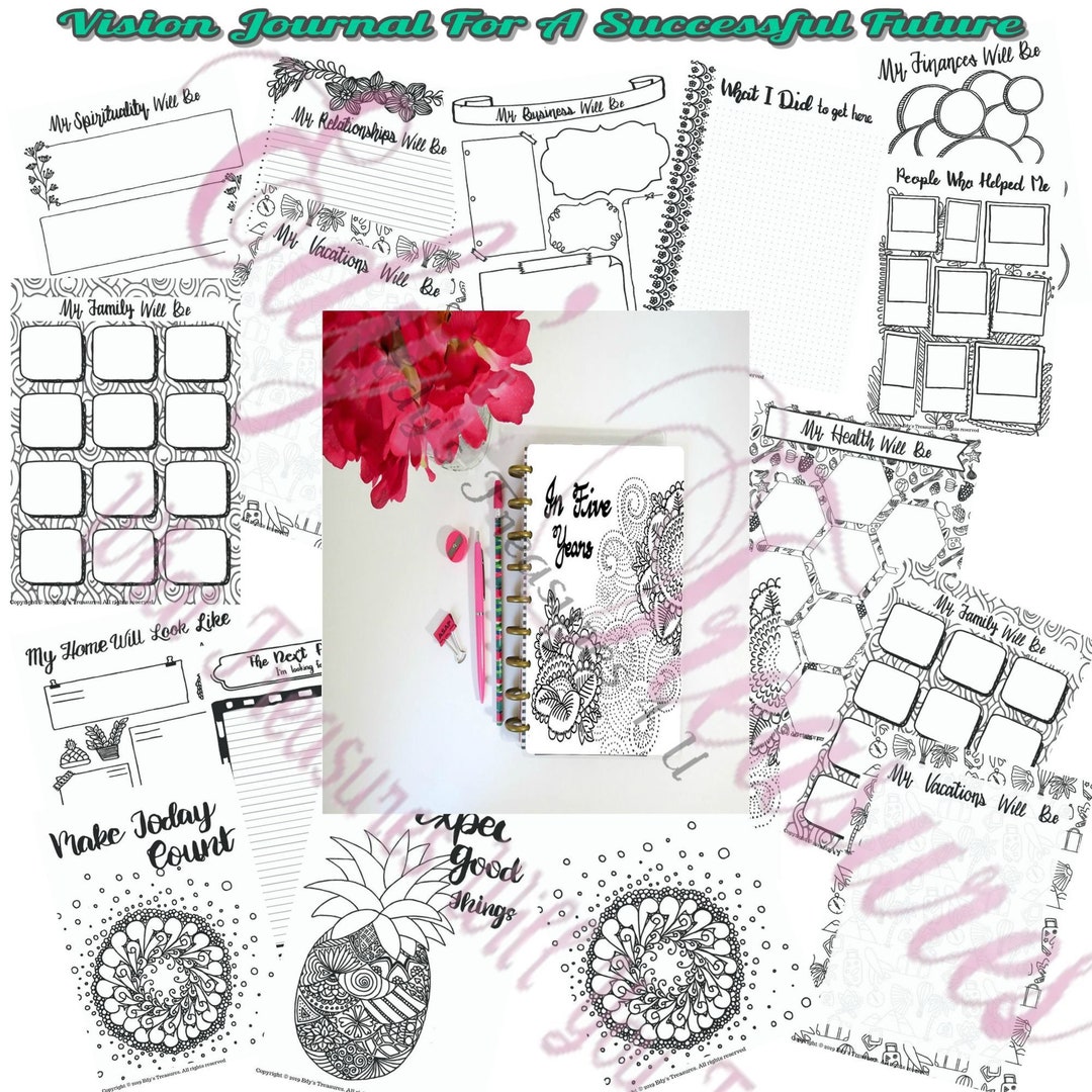 Vision Journal for A Successful Future, Lifestyle Planner,goal Planner ...