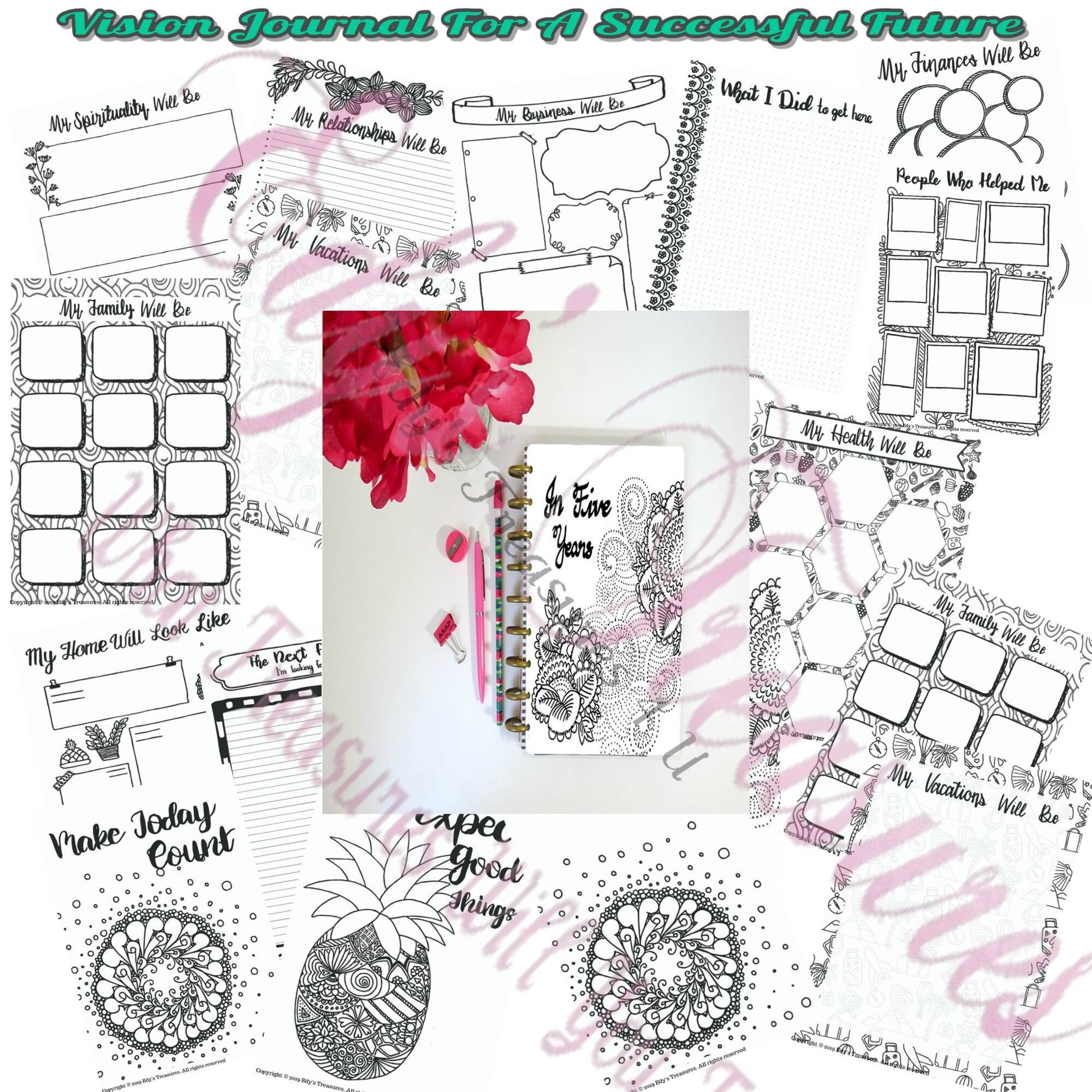 Vision Journal for A Successful Future, Lifestyle Planner,goal Planner ...