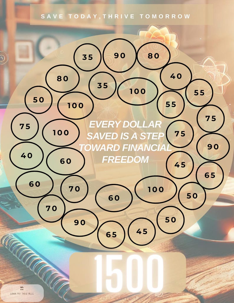 Invest in Yourself Savings Jar - Fun 16oz Jar With Bamboo Lid + 3 Bonus ...