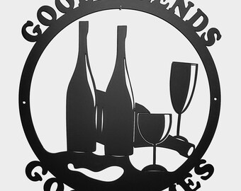 Personalized Good Friends Good Beer Good Times Rustic Wood - Etsy