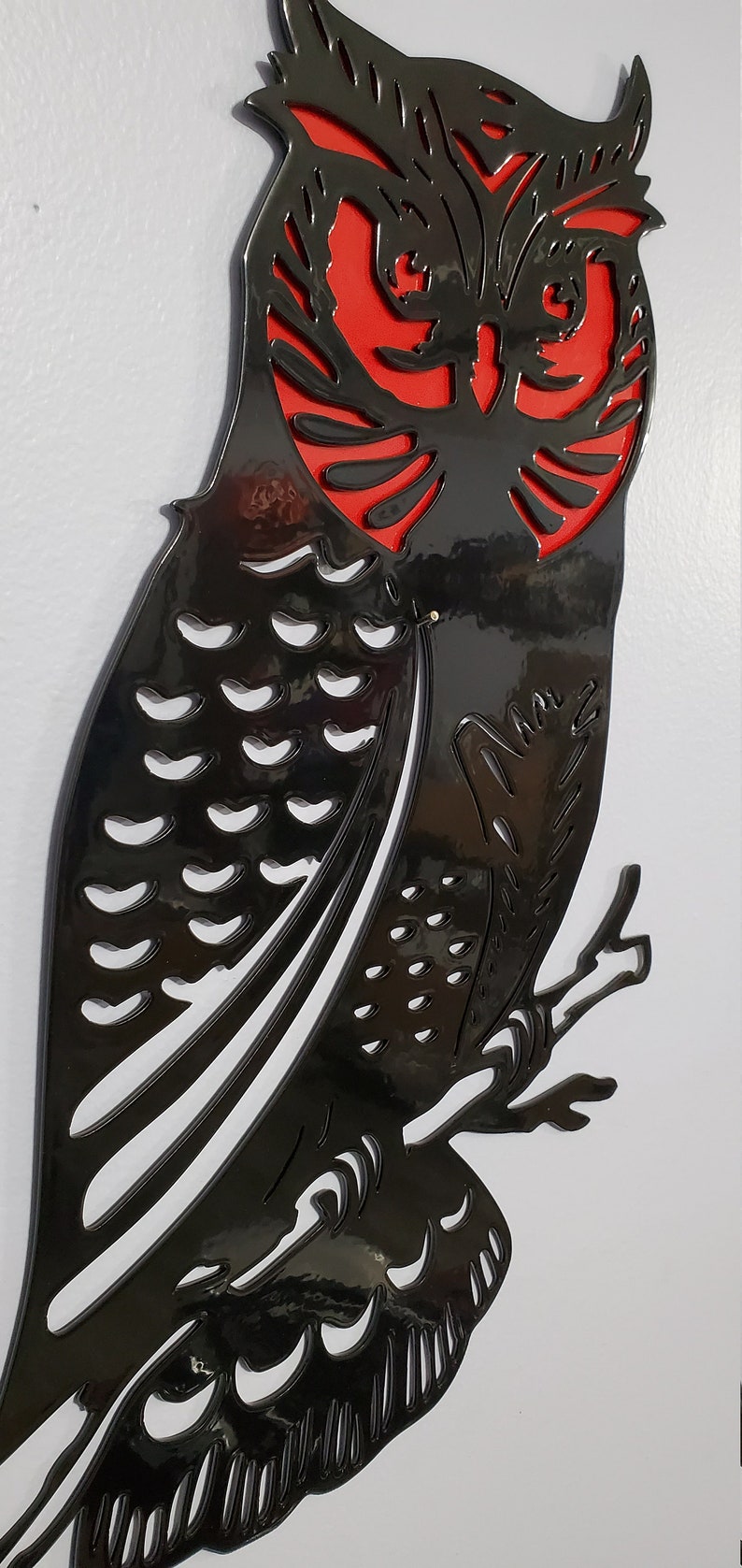 Horned Owl Metal Sign, Wall Hanging Gift Idea, Fence, Outdoor Art - Etsy