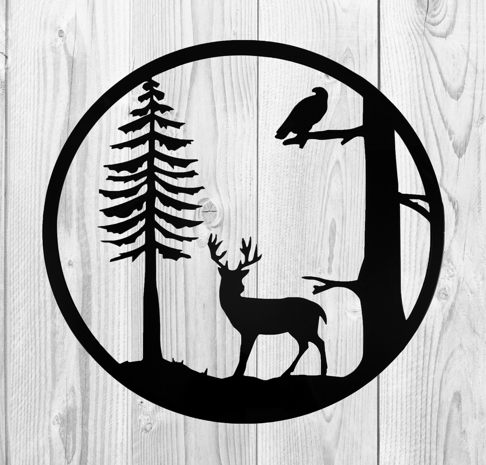 Forest Circular Steel/metal Sign - Etsy