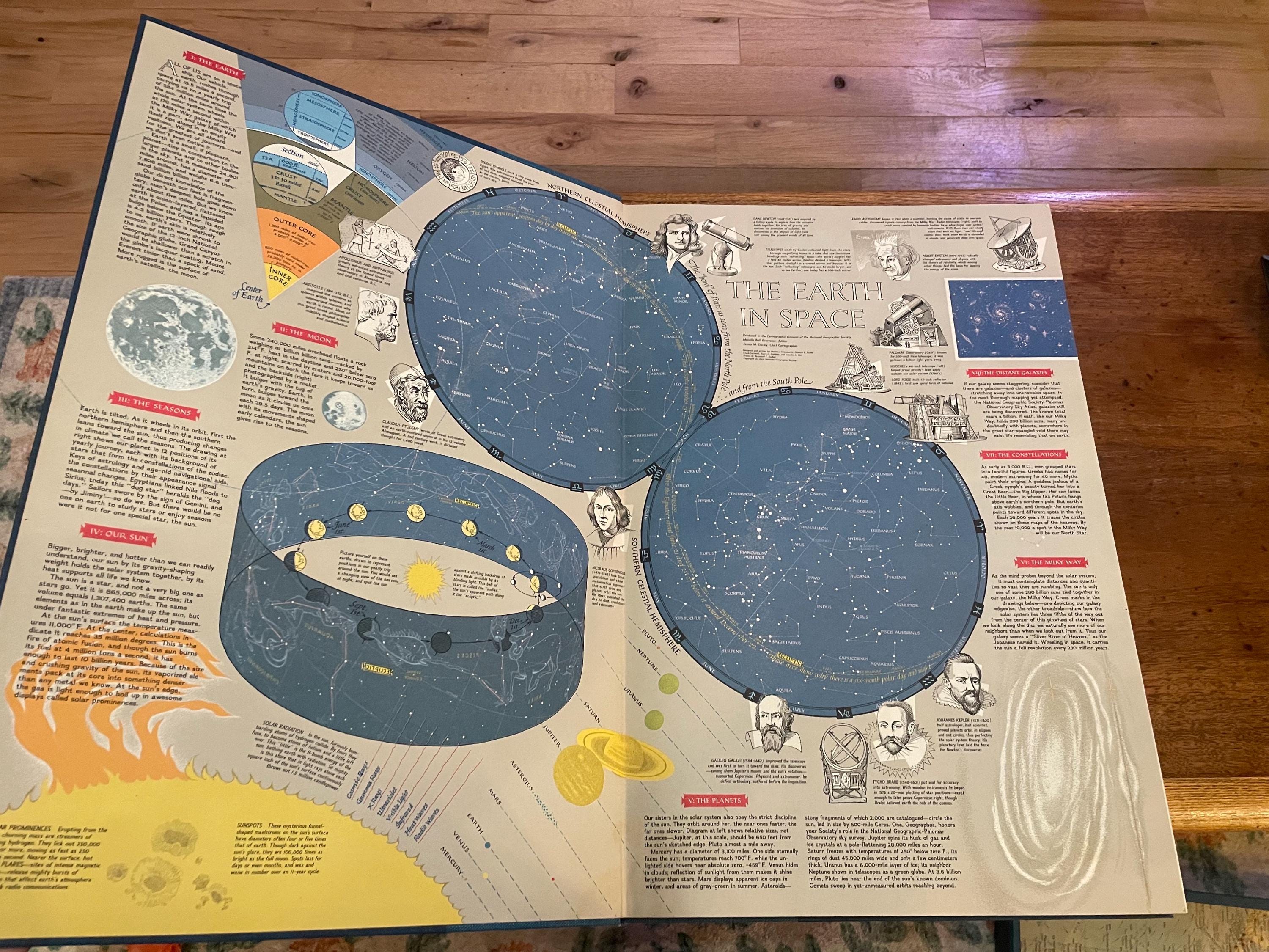 1963 National Geographic Atlas of the World in Beautiful Vintage ...