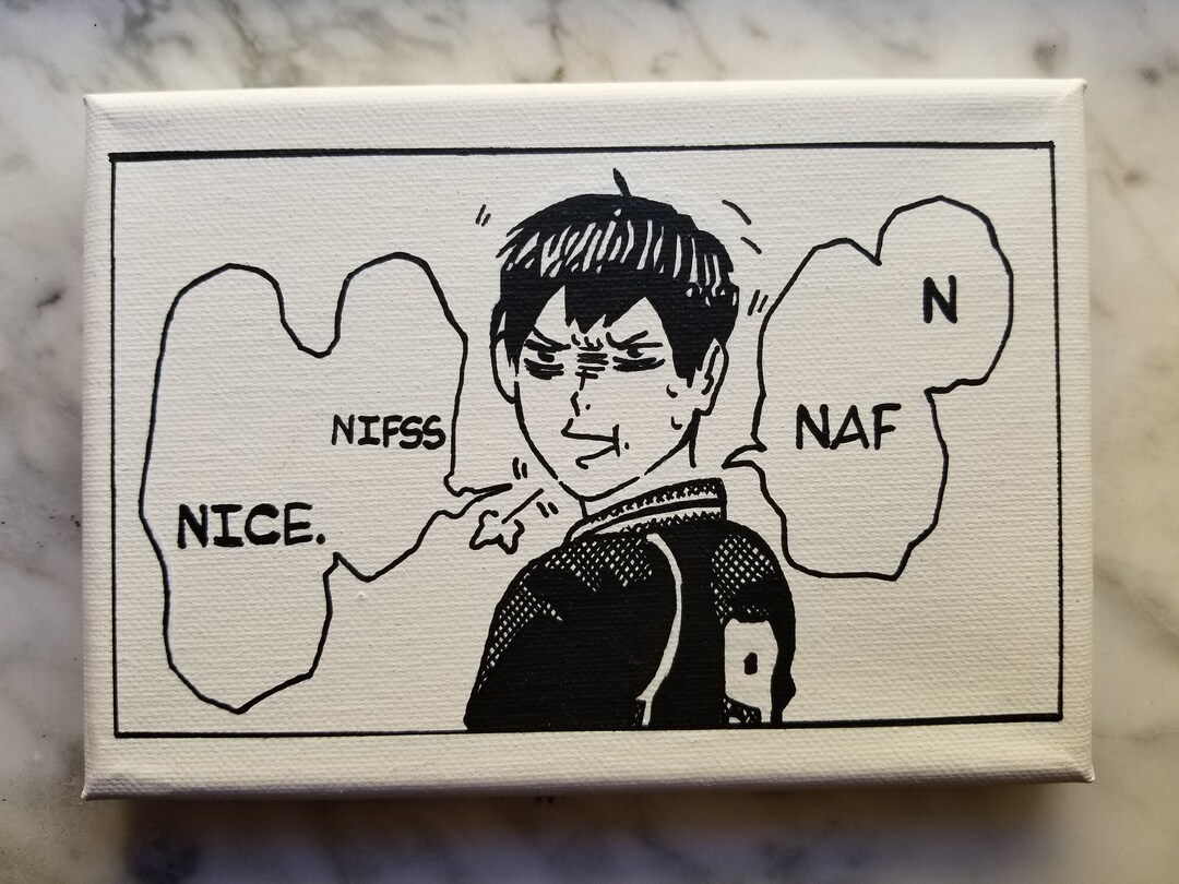 Nice Kageyama Painted Manga Panel (7"x5") - Etsy