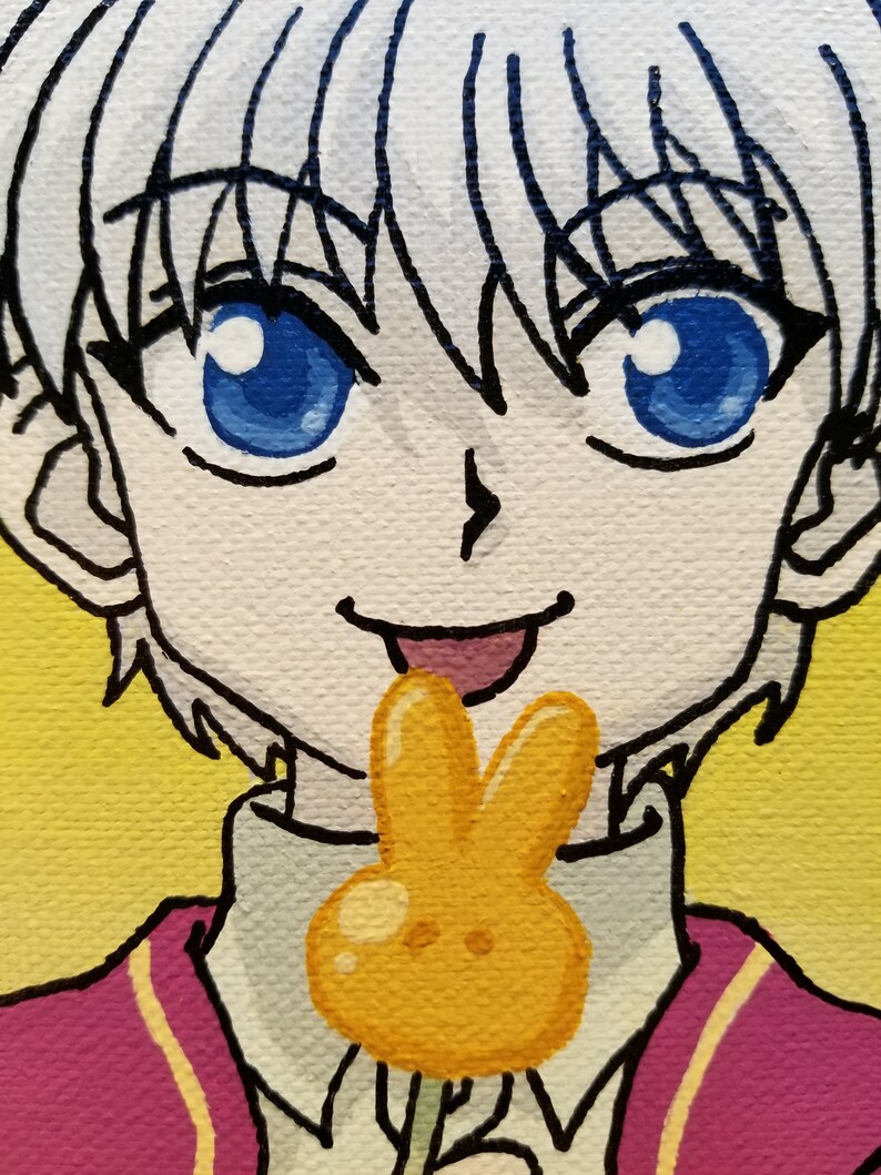 Bunny Killua Painted Manga Panel 6x6 - Etsy