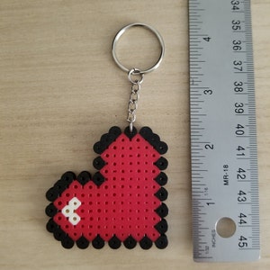 8-bit Hearts/ 2 Piece Matching Keychains - Etsy
