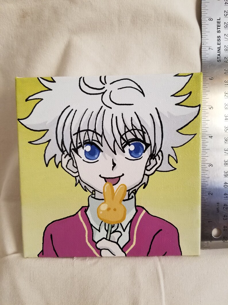 Bunny Killua Painted Manga Panel 6x6 - Etsy