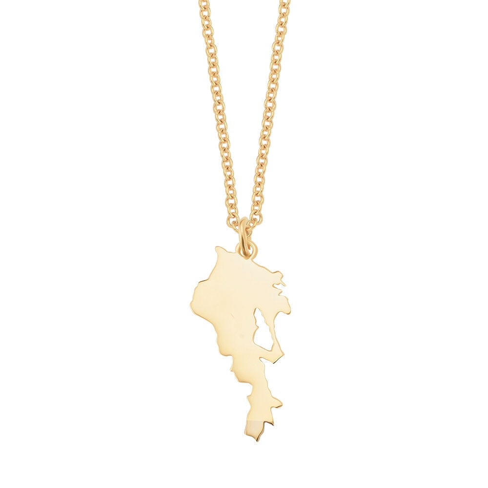 Armenia Map With Lake Sevan / Armenia Necklace / Armenia Jewelry ...