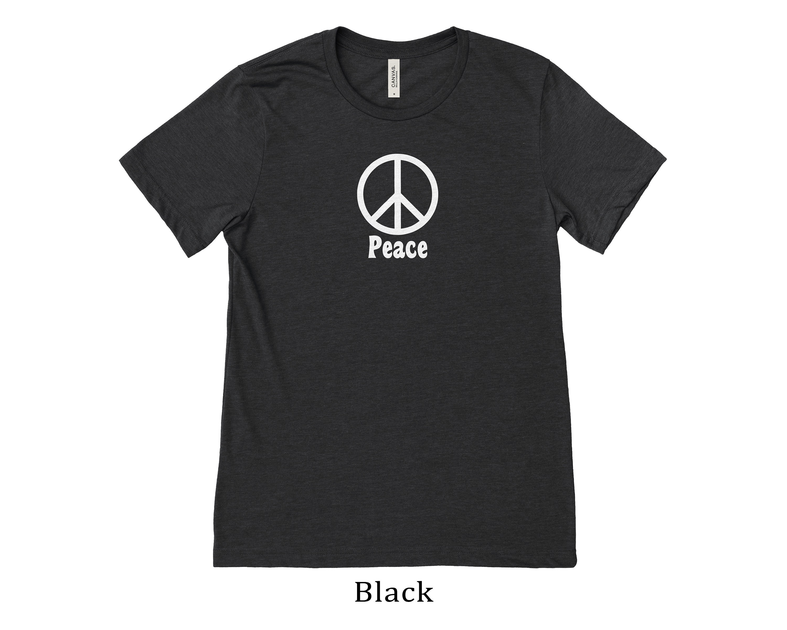 Peace Sign Tee - Etsy