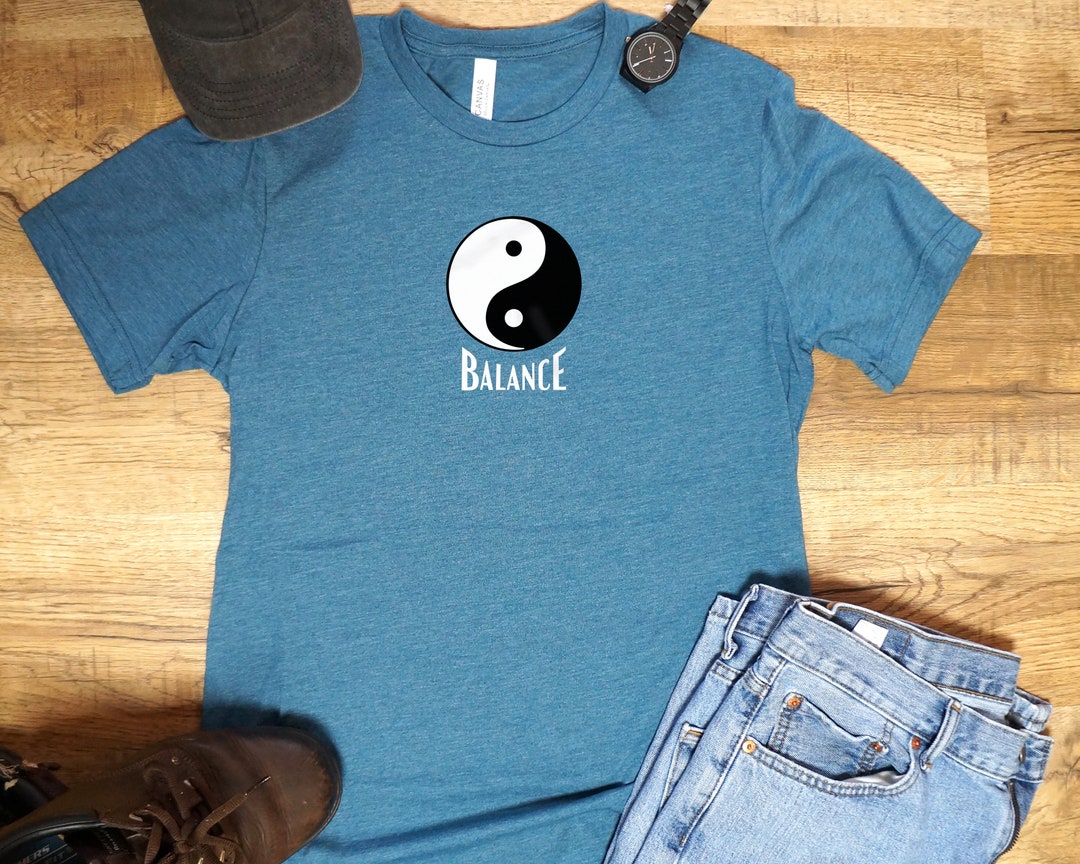 Yin Yang Minimalist Tee, Balance - Etsy