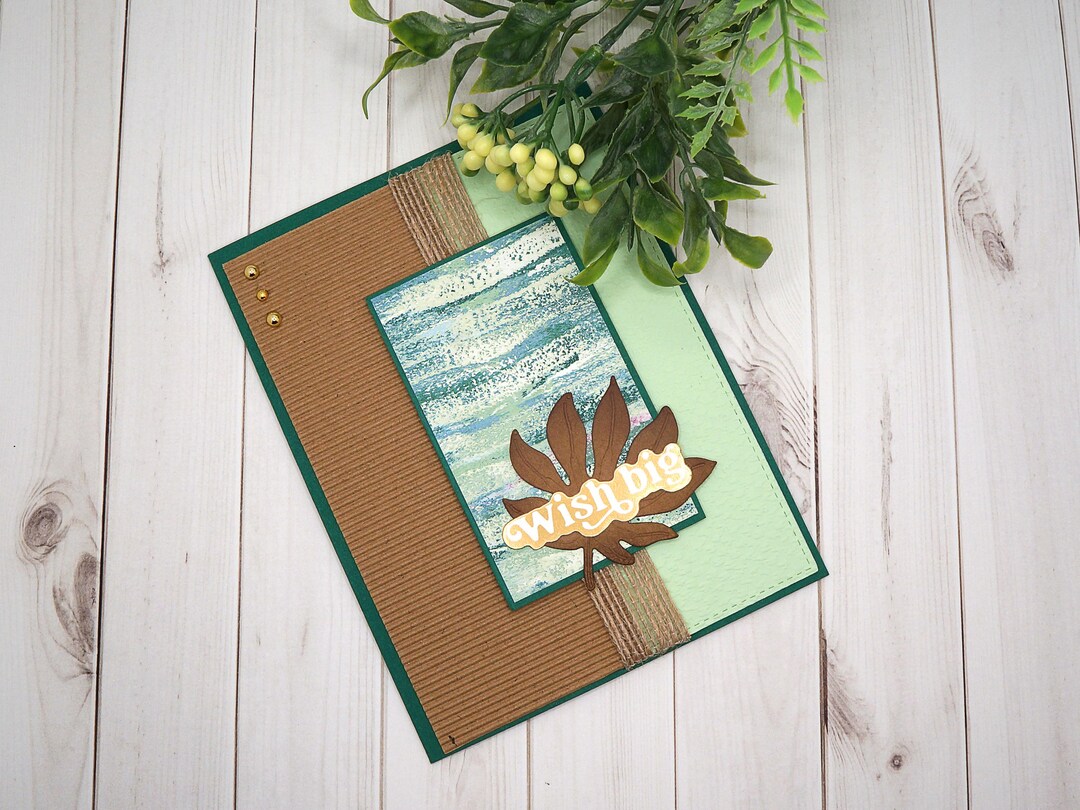 Rustic Birthday Card: Handmade Greeting Card for Special Occasions - Etsy