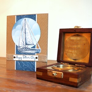 Handmade Father's Day Card, Masculine, Nautical - Etsy