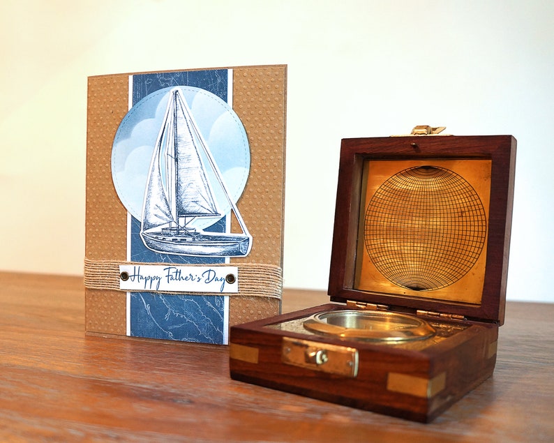 Handmade Father's Day Card, Masculine, Nautical - Etsy