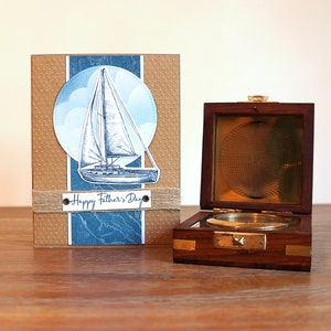 Handmade Father's Day Card, Masculine, Nautical - Etsy