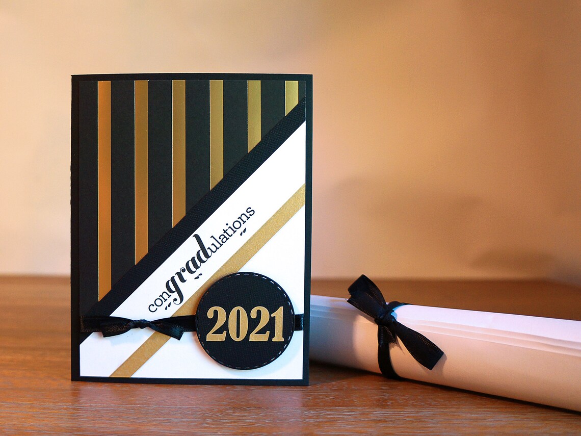 Handmade Congratulations Card Elegant Masculine Graduation | Etsy