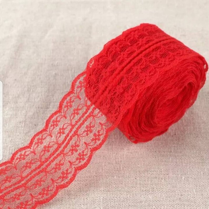Must go 2 yards of 4.5cm Lace Ribbon for crafts. Garment | Etsy