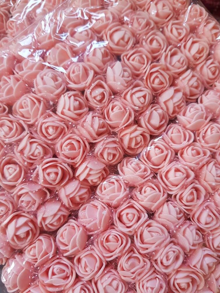 72 Pcs Set of 2cm Mini Foam Roses Flowers. Wedding - Etsy UK