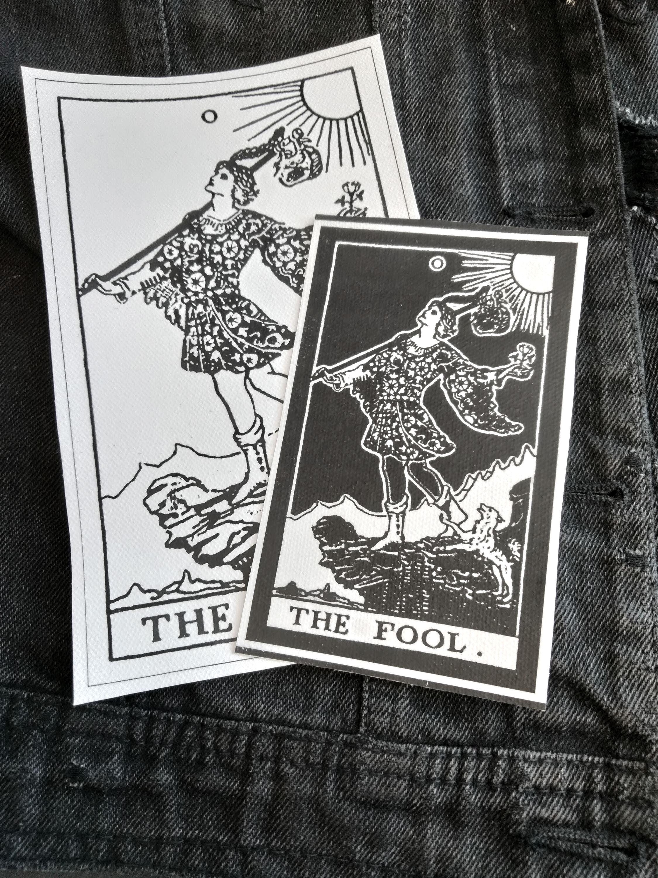 The Fool Tarot Card Canvas Patch: Sew-on Punk Jacket & Bag Accessory - Etsy