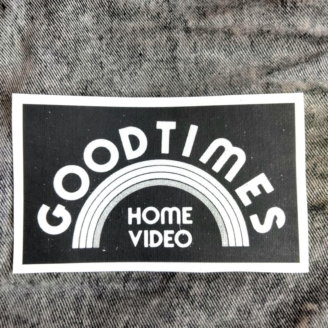 GOODTIMES VIDEO LOGO // Vhs Collector Fan Patch // Cult Home Video Logo ...