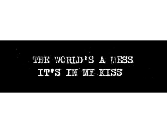 WORLD'S A MESS X LA Punk Band Lyrics Print Punk Patch | Etsy