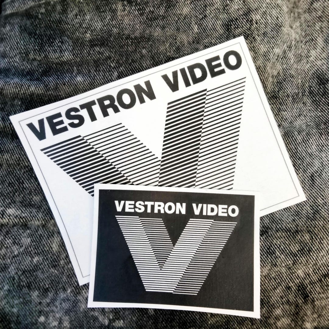 VESTRON LOGO PATCH // Vhs Collector Fan Patch // Cult Home Video Logo ...