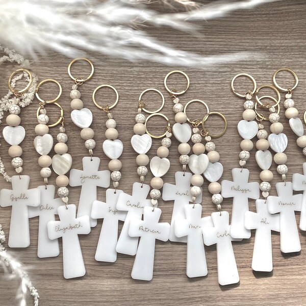 Cross Keychain - Etsy