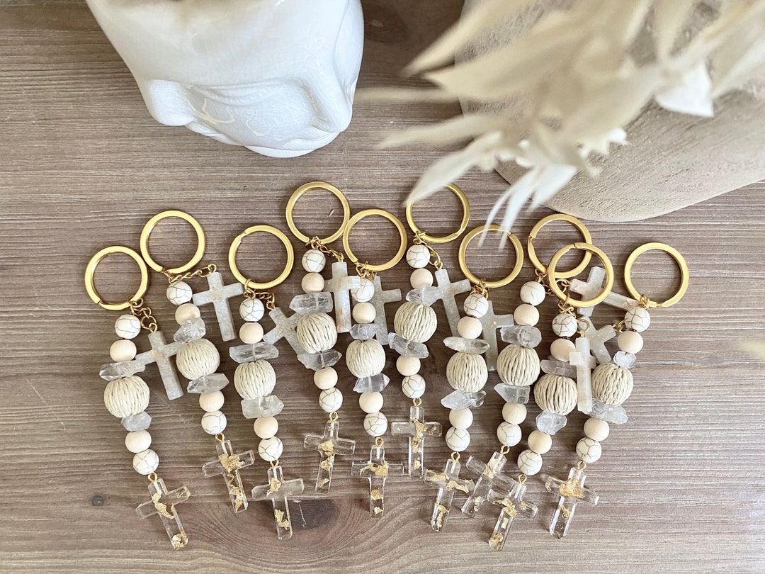 Resin Cross Keychain - Etsy