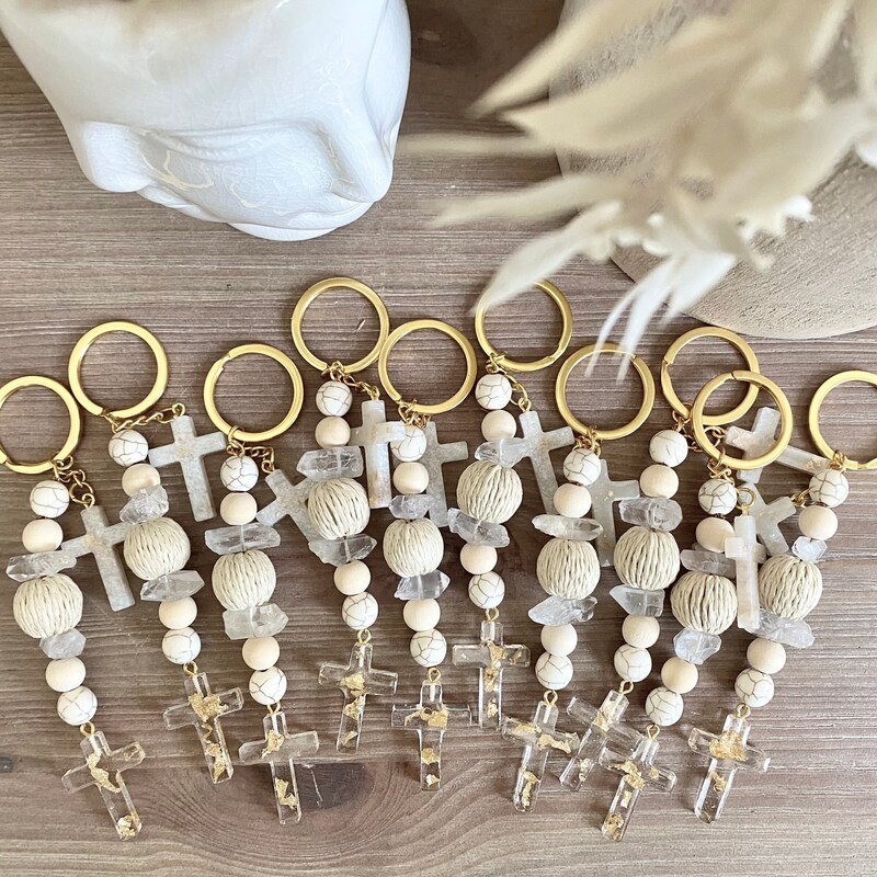 Cross Keychain - Etsy