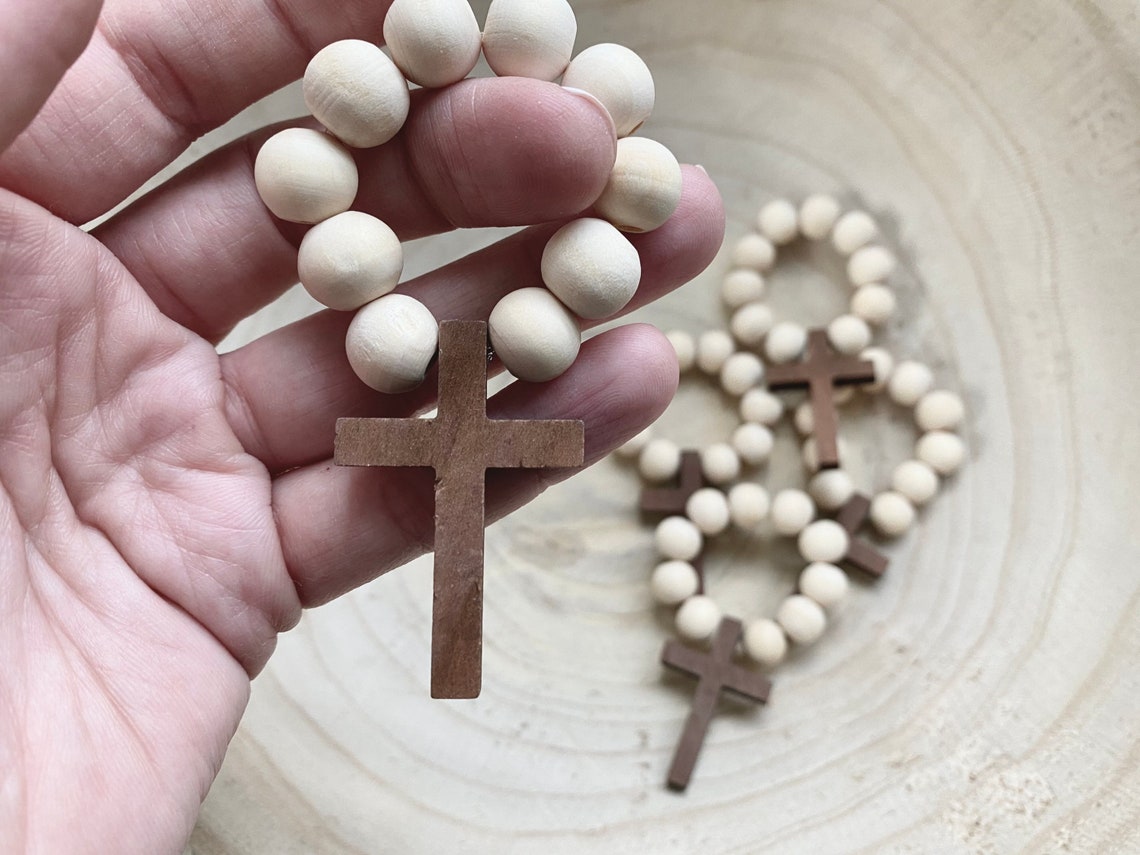 Mini Wood Rosaries set of 5 Please See Instructions Before | Etsy