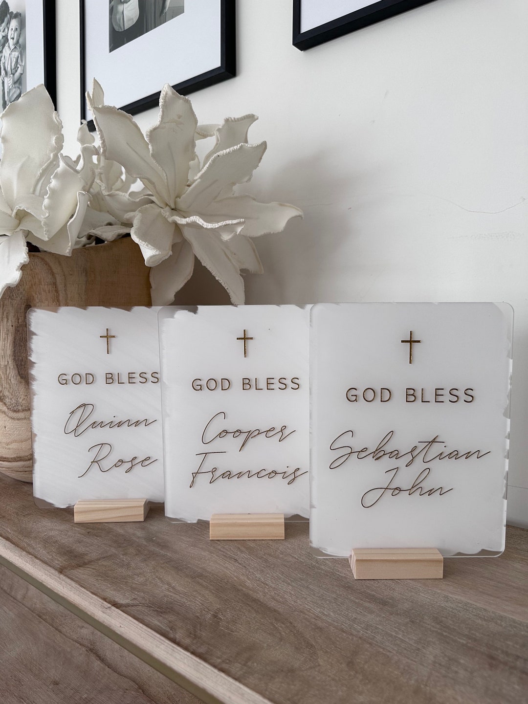 God Bless Acrylic Sign - Etsy