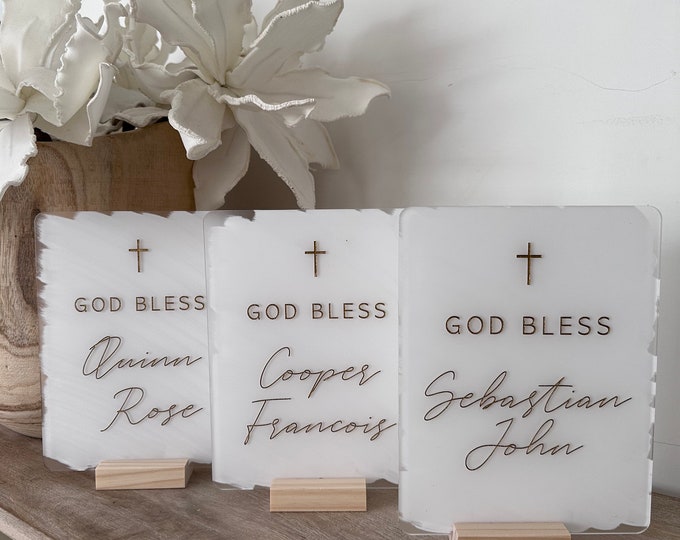 God Bless Acrylic Sign - Etsy