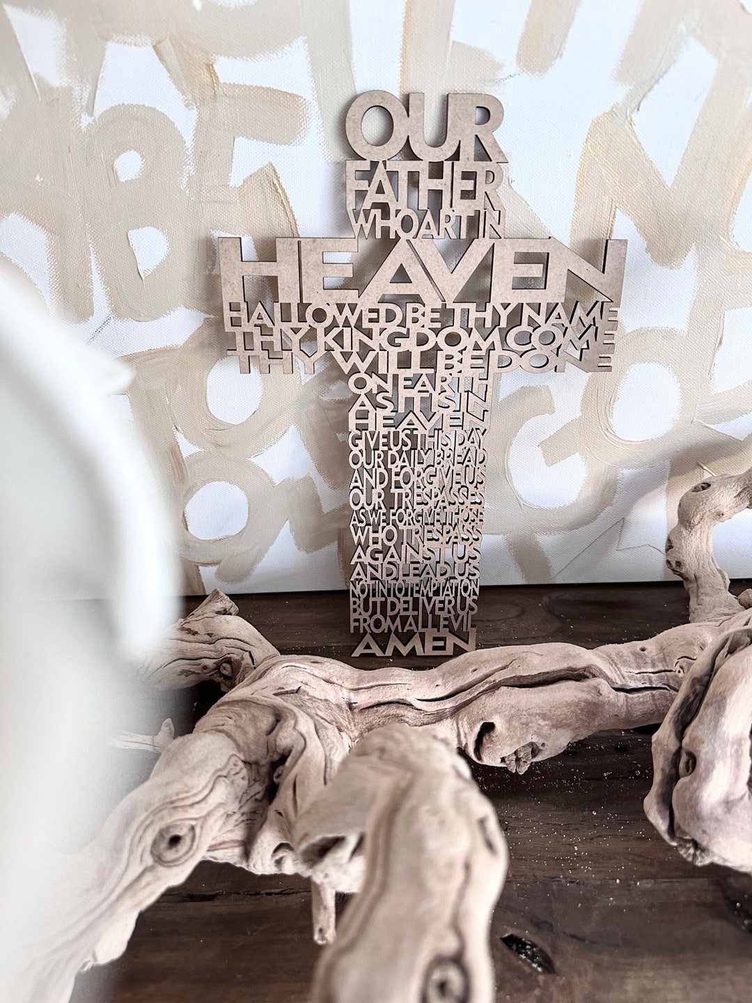 Our Father Wall Cross - Etsy