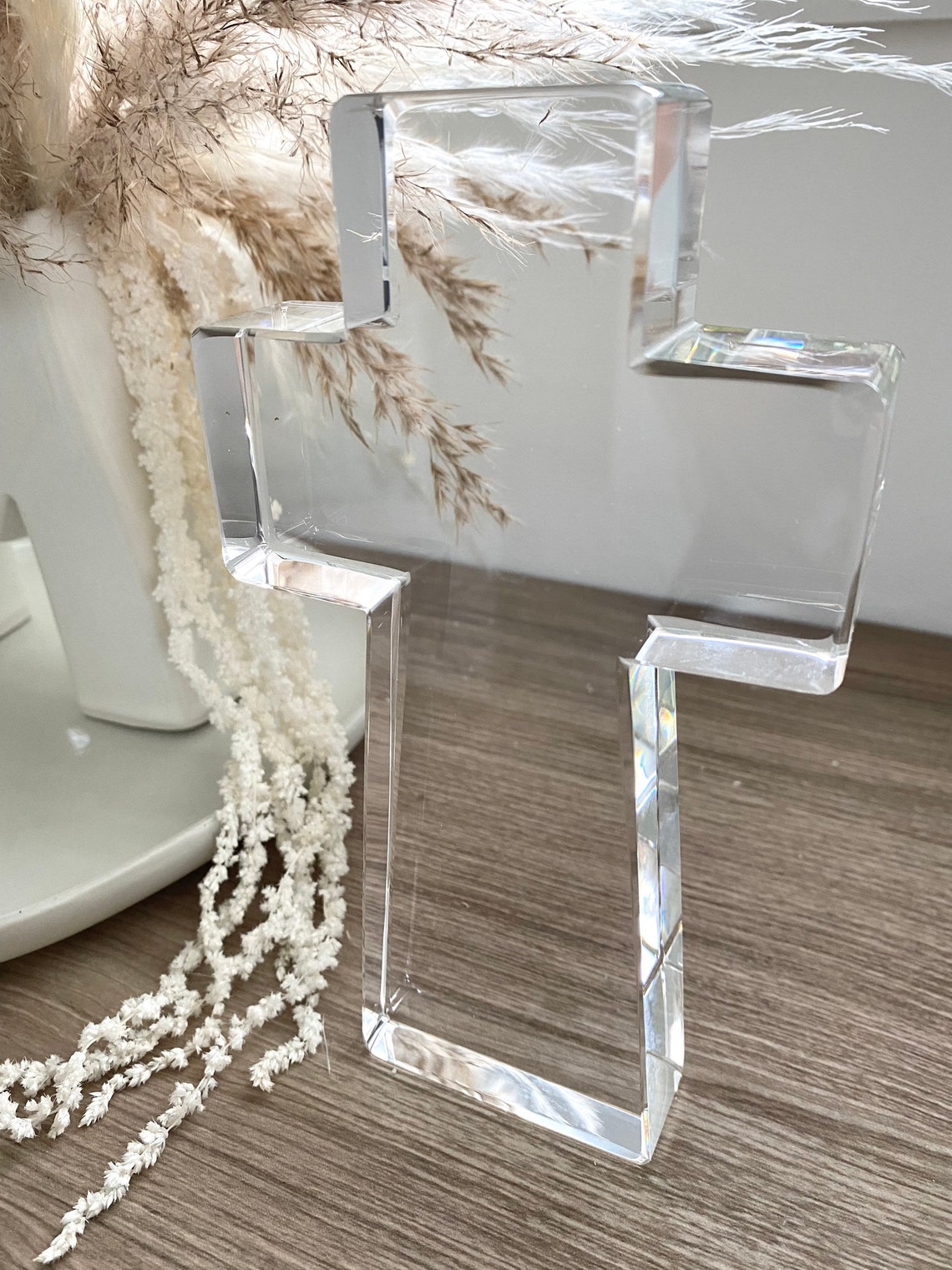 Glass Cross Sculpture - Etsy