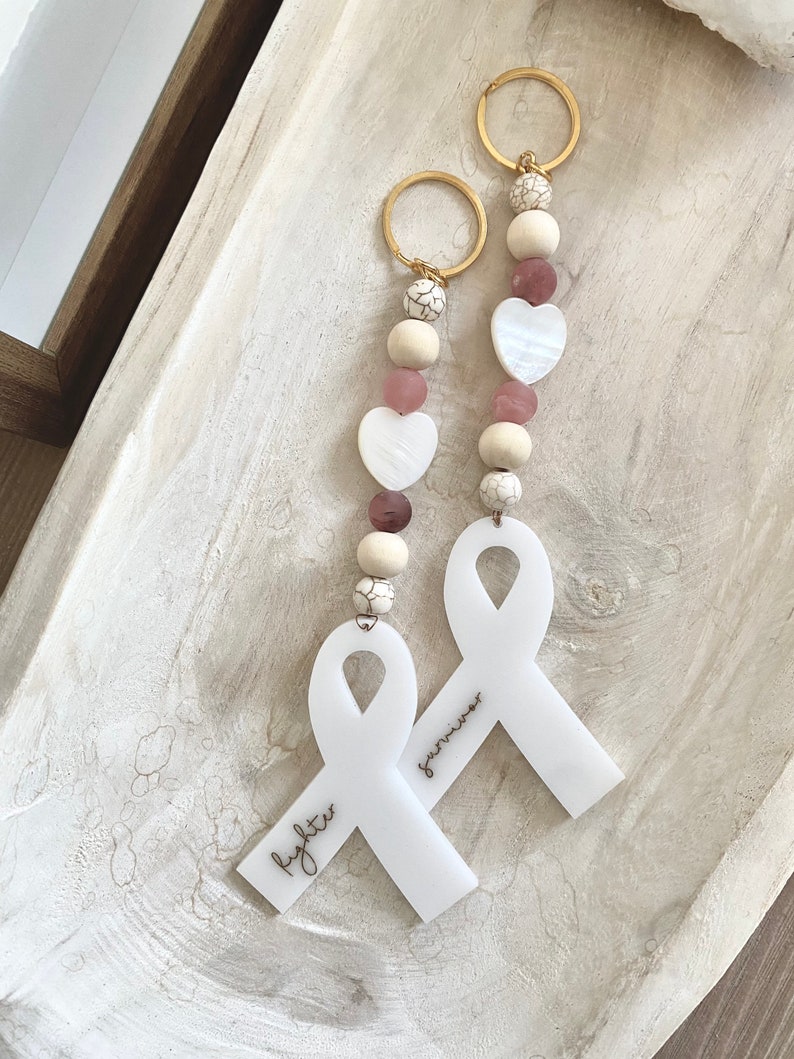Breast Cancer Awareness Keychain - Etsy