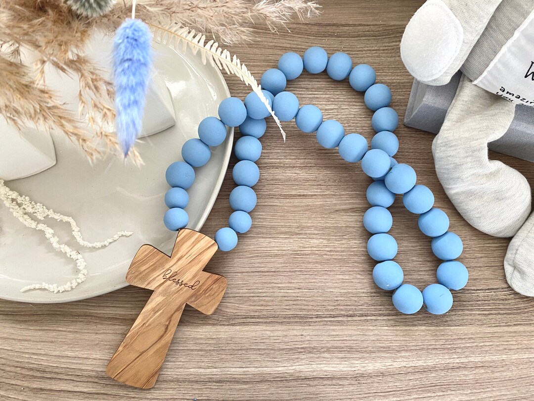 Olive Wood Cross Garland - Etsy