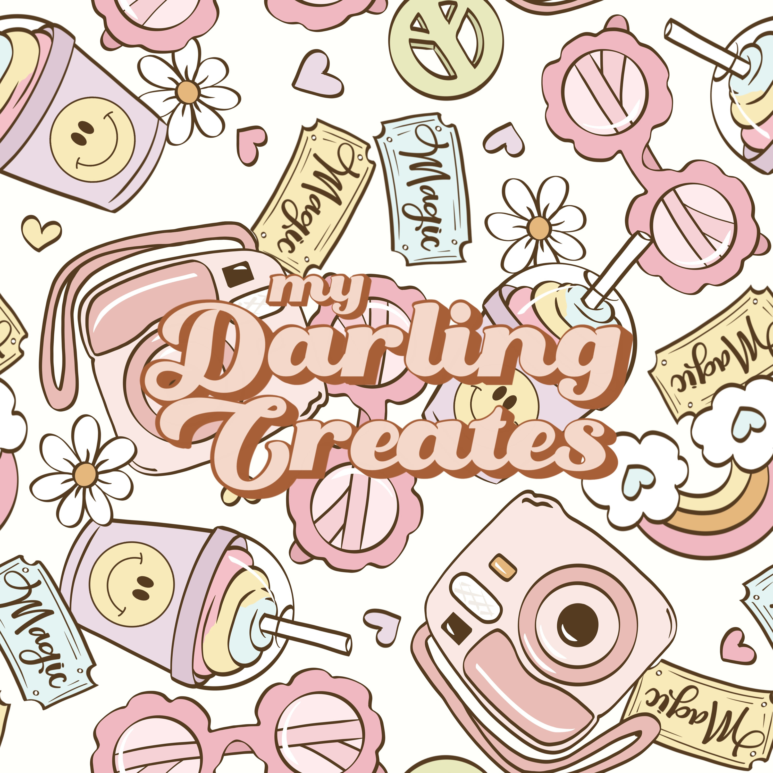 Spring Things Repeating Pattern for Fabric Sublimation | Seamless File ...