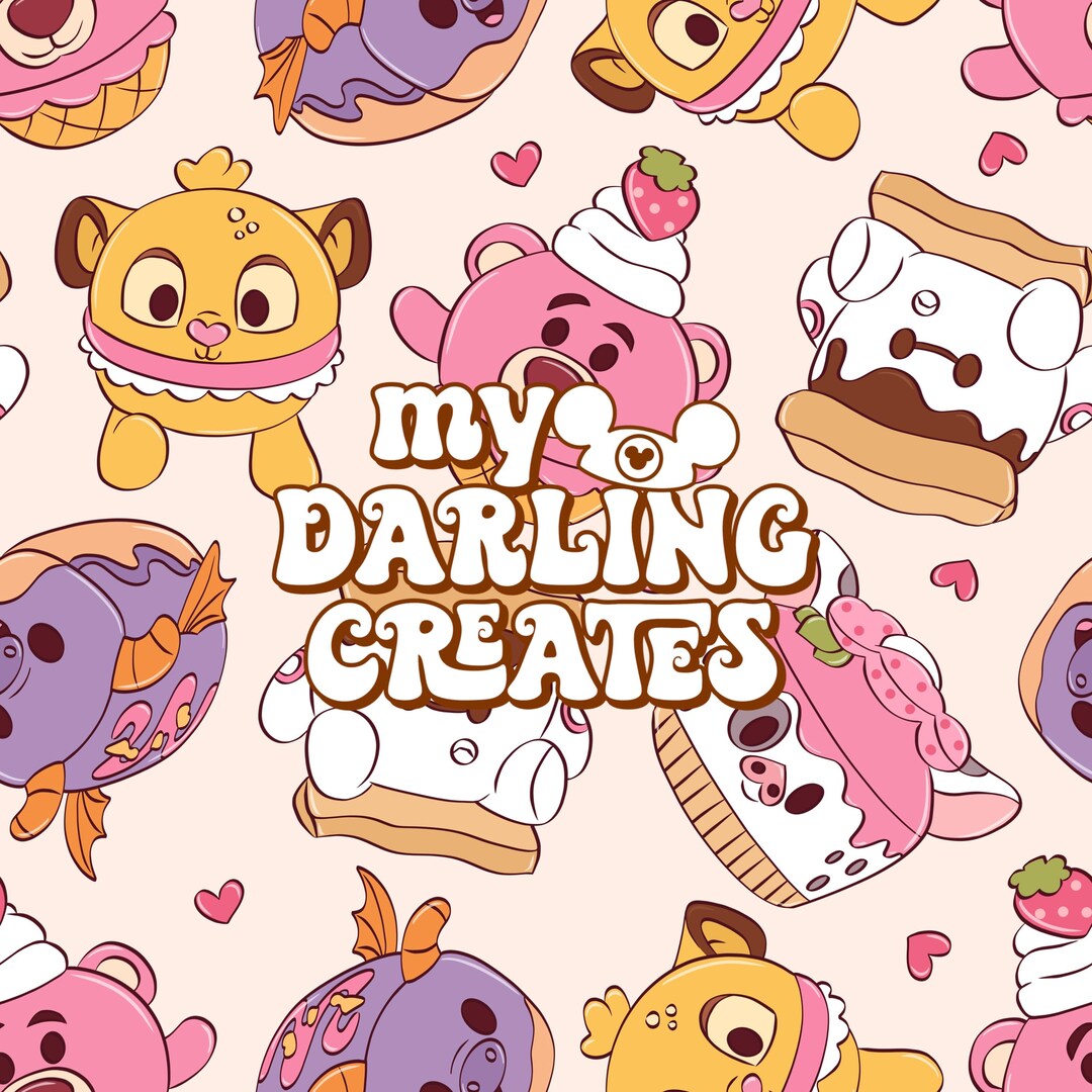 Magical Valentines Munch Characters Seamless File for Fabric ...