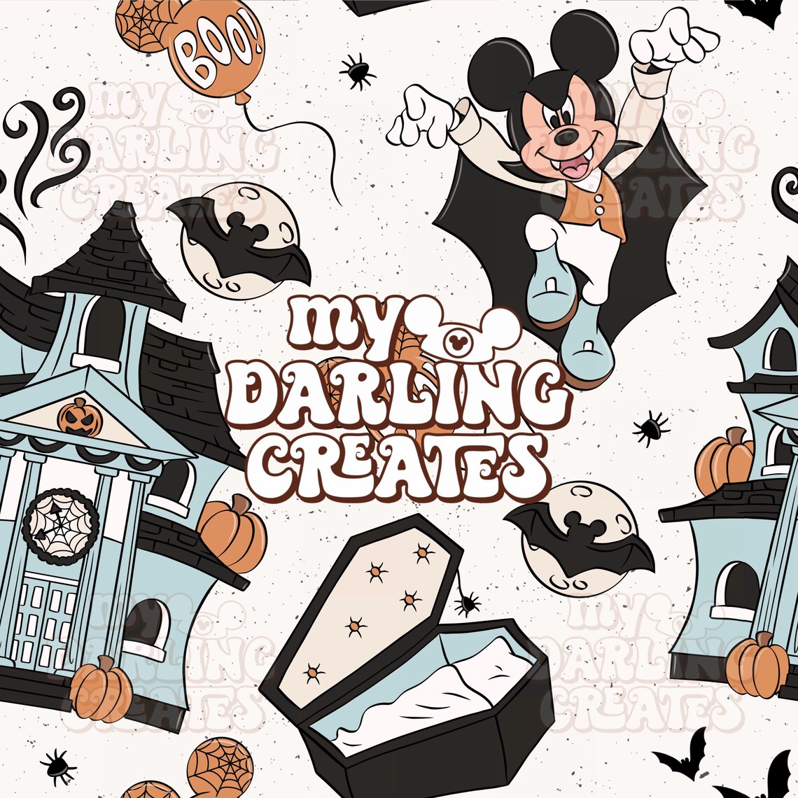 Magical Spooky Mouse Vampire Halloween & Fall Theme Park | Digital ...