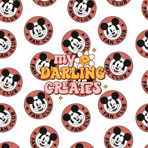 Mouse Fan Club Seamless File for Fabric Sublimation | Repeating Pattern ...