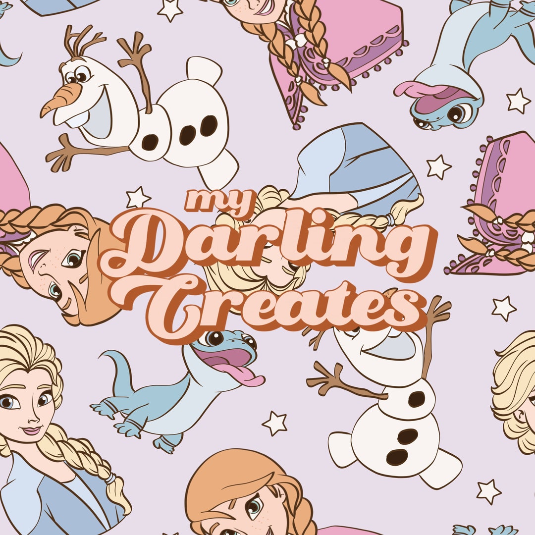 Magical Ice Princess Repeating Pattern for Fabric Sublimation Seamless ...