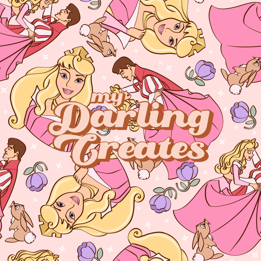 Pink Magical Princess Seamless File for Fabric Sublimation | Repeating ...