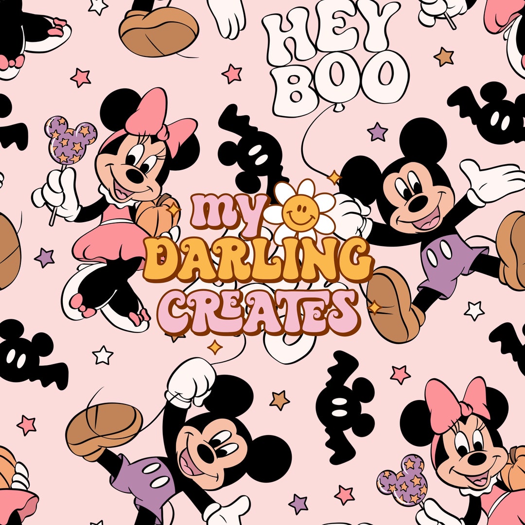 Hey Boo Magical Halloween Fall Seamless File for Fabric Sublimation ...