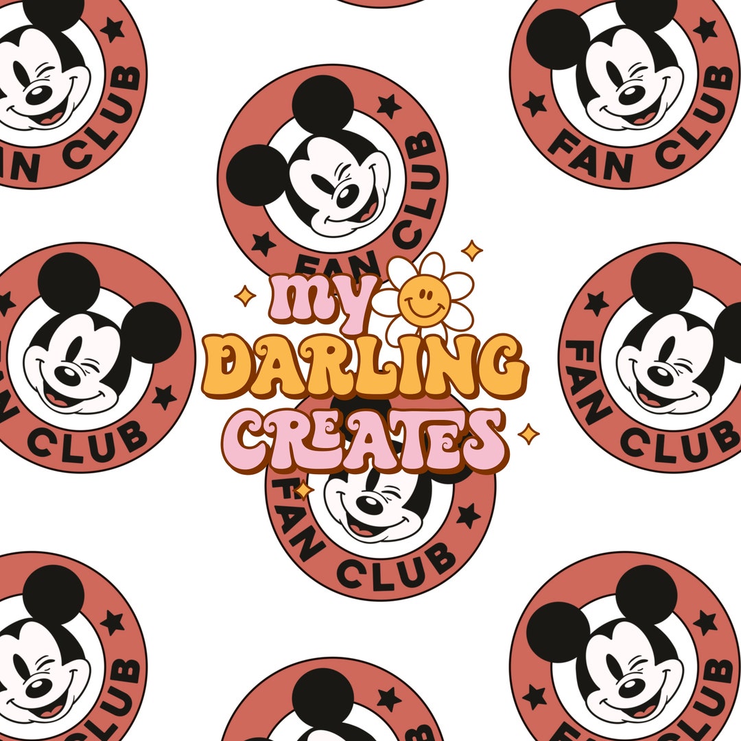 Mouse Fan Club Seamless File for Fabric Sublimation | Repeating Pattern ...