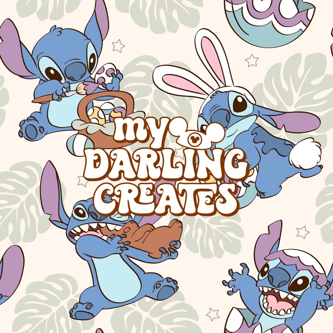 Magical Blue Alien Easter Bunny Spring Repeating Pattern for Fabric ...