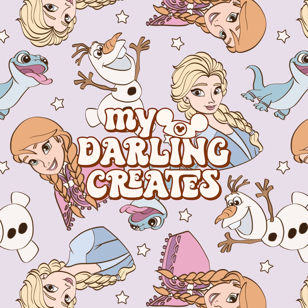 Magical Ice Princess Repeating Pattern for Fabric Sublimation ...