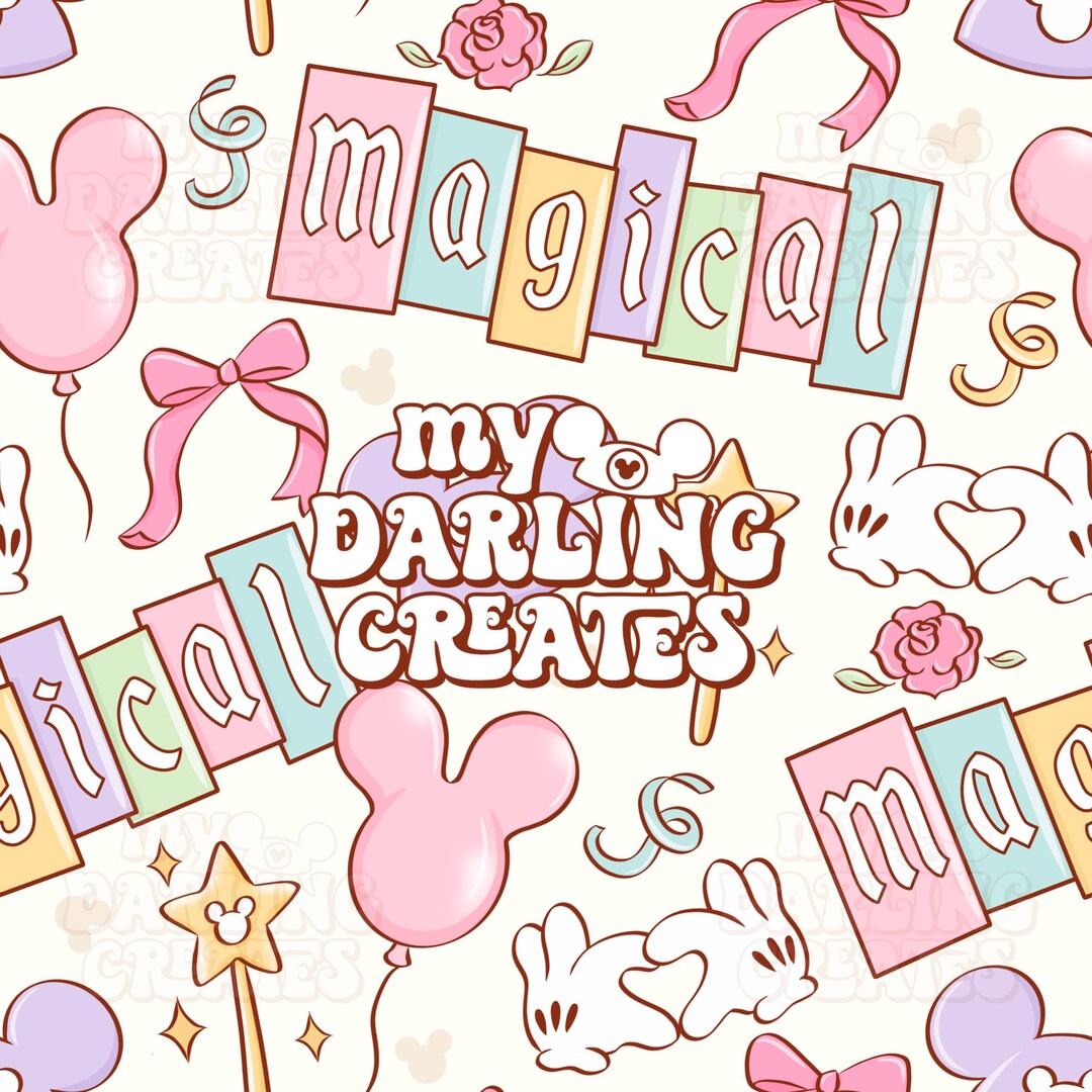 Magical Pastel Mouse Park Summer and Spring Theme Park | Digital ...